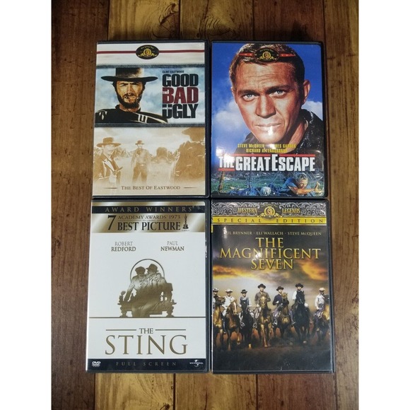 Media | Classics Westerns 6s Dvd Lot Steve Mcqueen Clint Eastwood ...